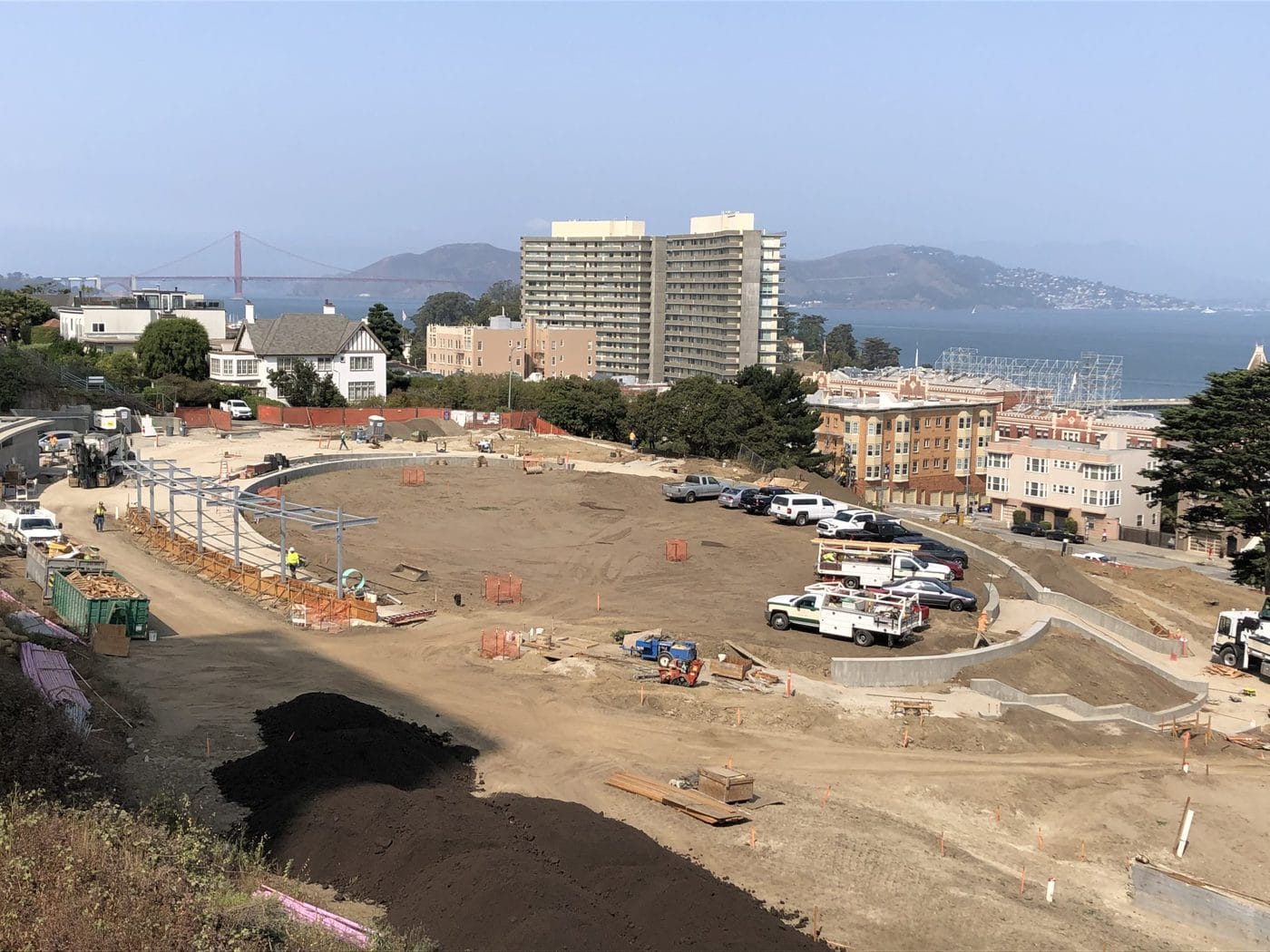September Construction Photos | Francisco Park, San Francisco CA